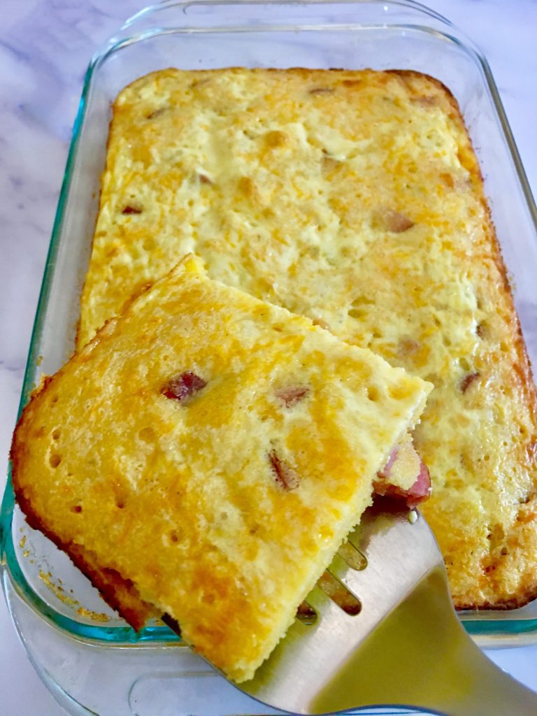 Smoked Sausage Cornbread - It's Everything Delicious