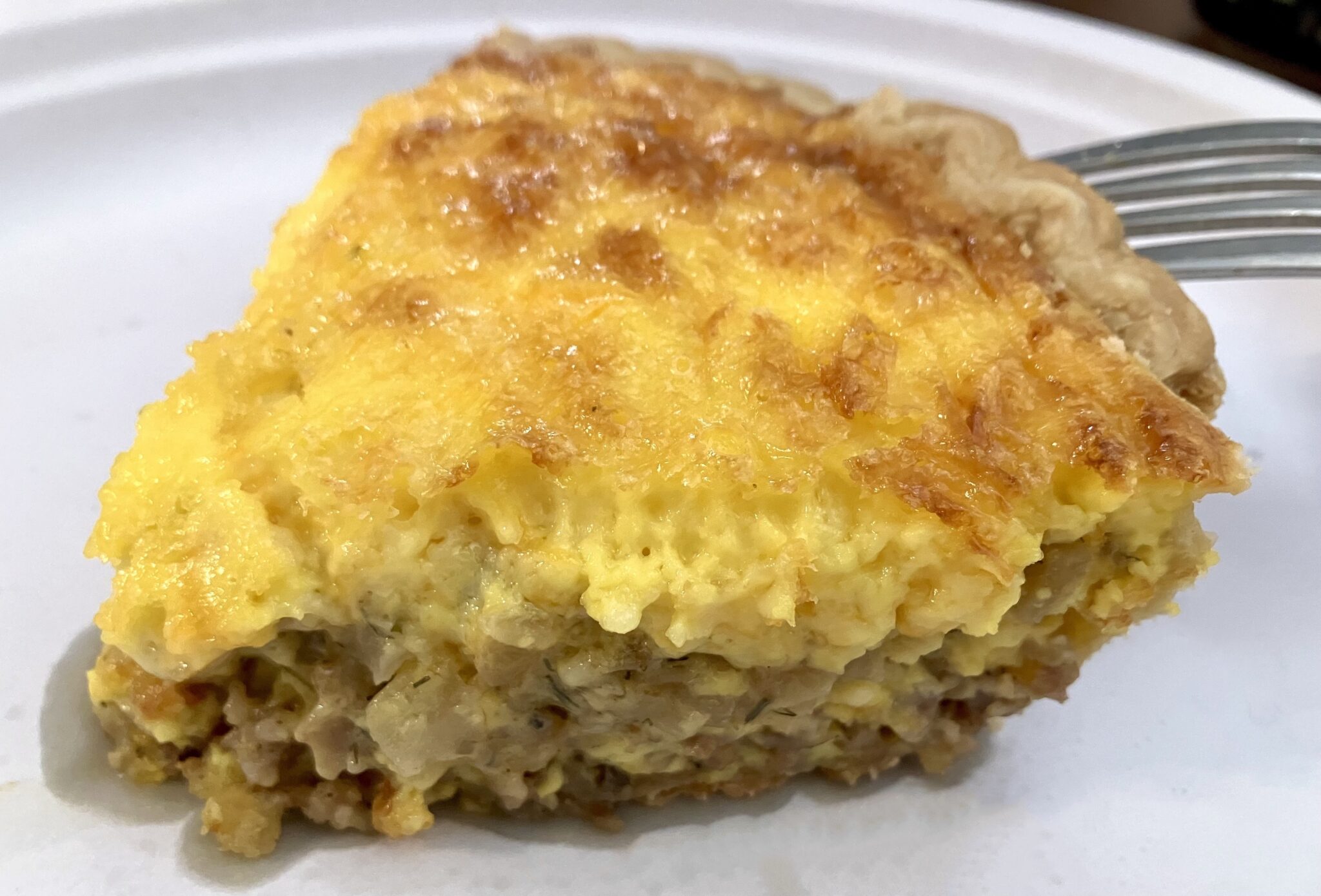 Sausage and Mushroom Quiche - It's Everything Delicious